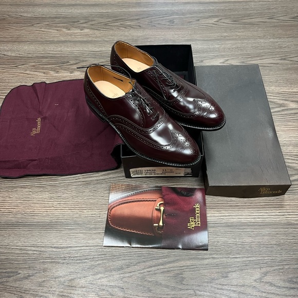 Allen Edmonds | Shoes | New Allen Edmonds Chester Burgundy Wingtip ...